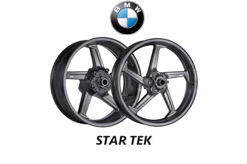 BST Star TEK Carbon Fibre Wheels – BMW M1000 RR (21-24) - Red Mist ...