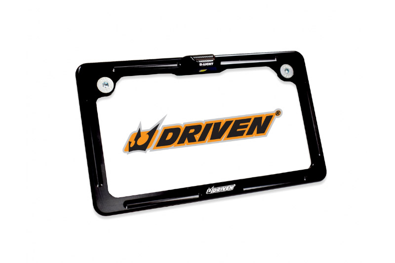 Driven Aluminium License Plates - Red Mist Motorcycle Accessories